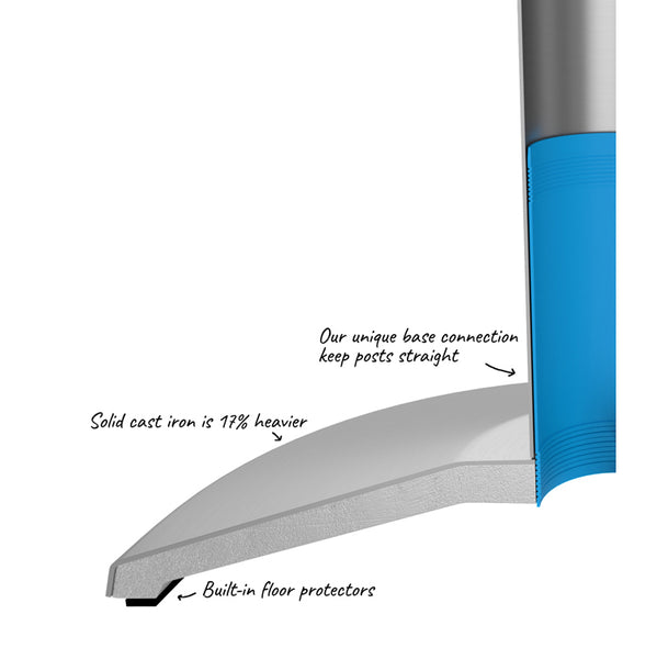 Visiontron Heavy Duty Series Flat Top Rope Stanchion – Advanced Stanchions