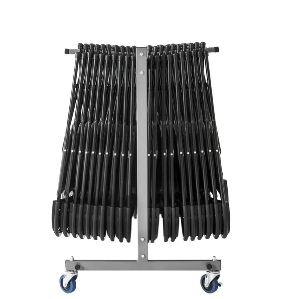 Zown Classic Heavy Duty Folding Chair Trolley Cart – Advanced Stanchions