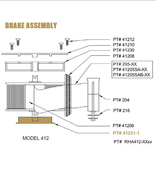 Visiontron Replacement Brake Assembly for Retracta-Belt – Advanced ...